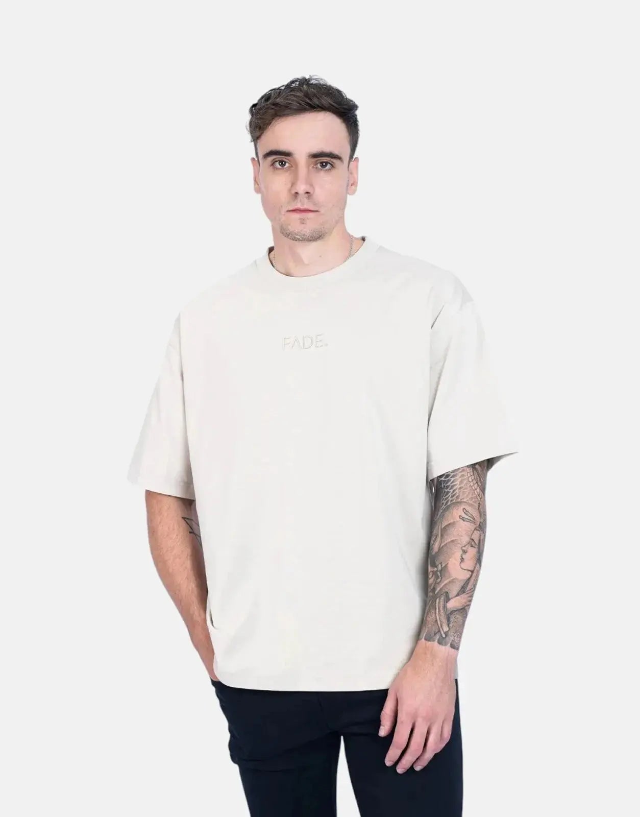Fade Essential Boxy Stone T-Shirt - Subwear