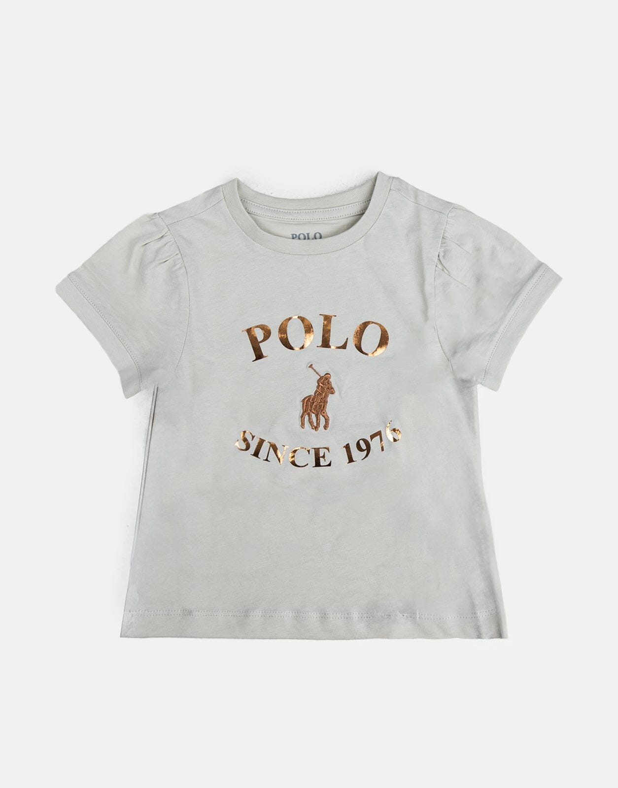 Polo Girls Daniela Silver Grey Printed T-Shirt