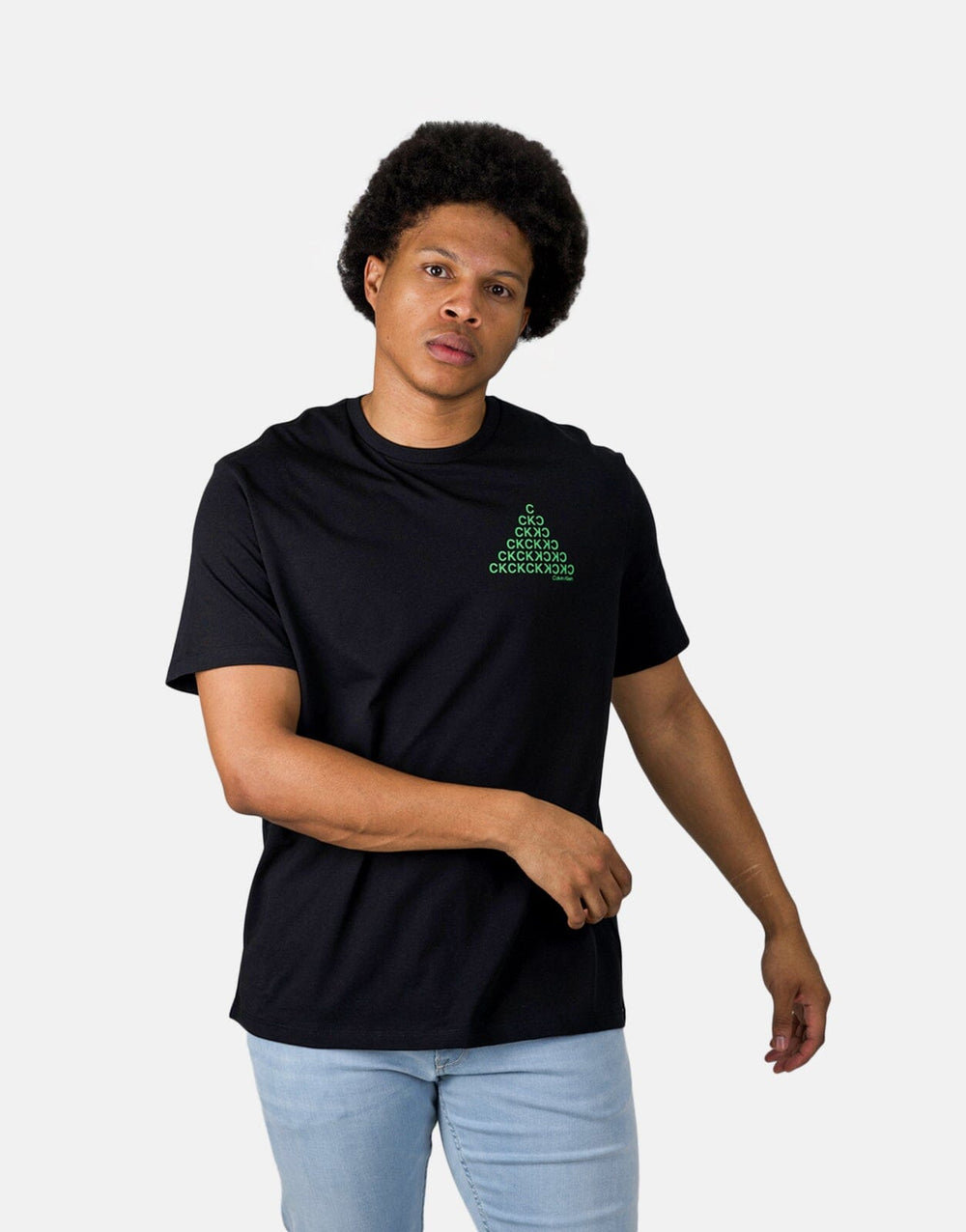 Calvin Klein 20s Calvin BH Pyramid Graphic Black T-Shirt