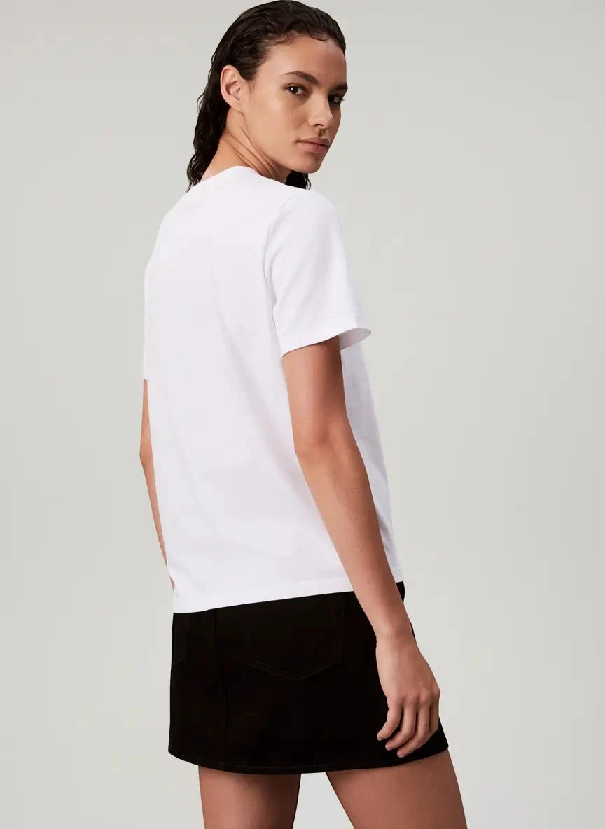 Calvin Klein Classic Mono Logo White Crew Neck T-Shirt